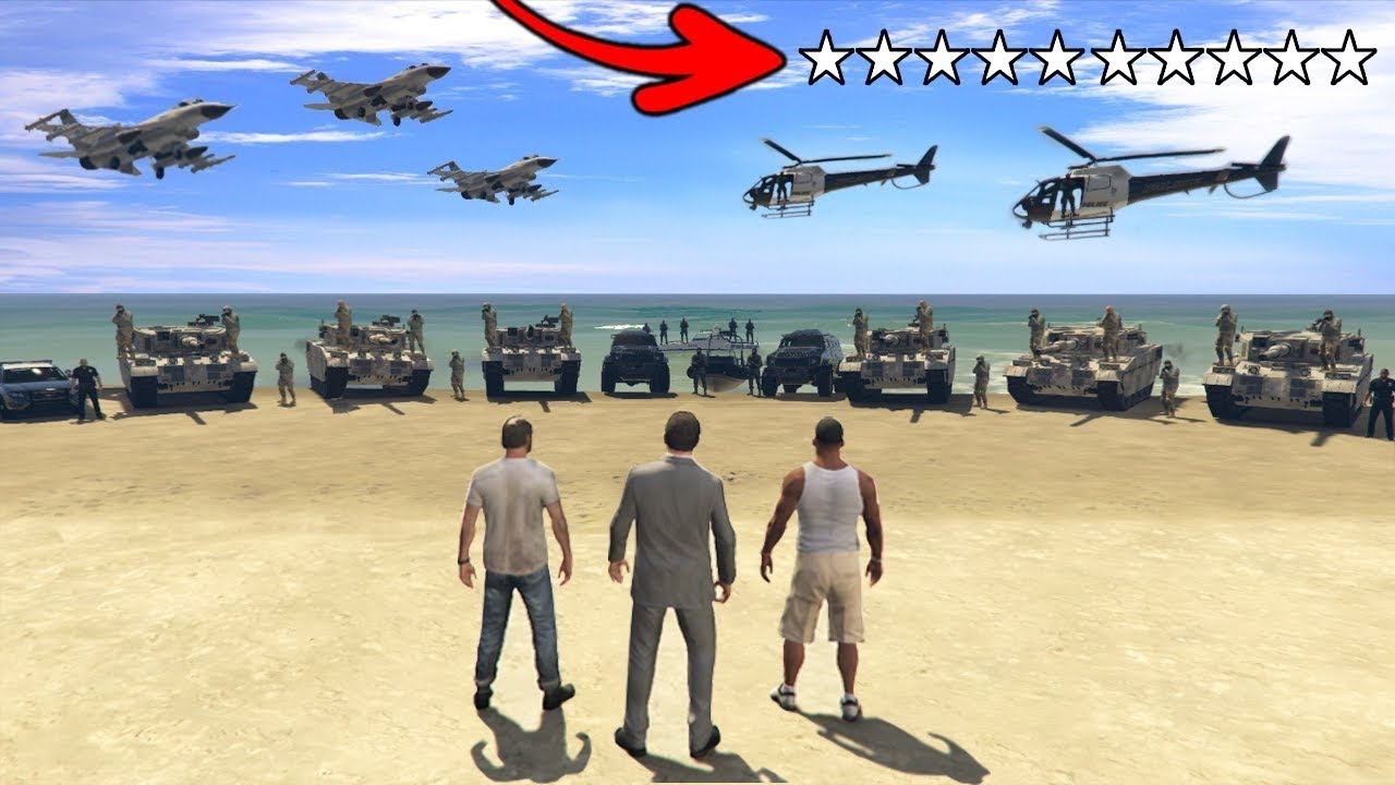 What Happens If You Get 10 STARS in GTA 5? - YouTube