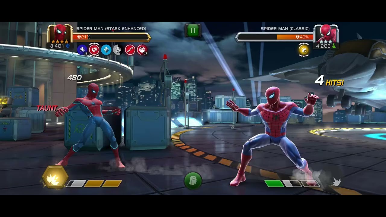 Marvel Contest of Champions Spider-man ( Stark Enhanced ) VS Spider-man ...