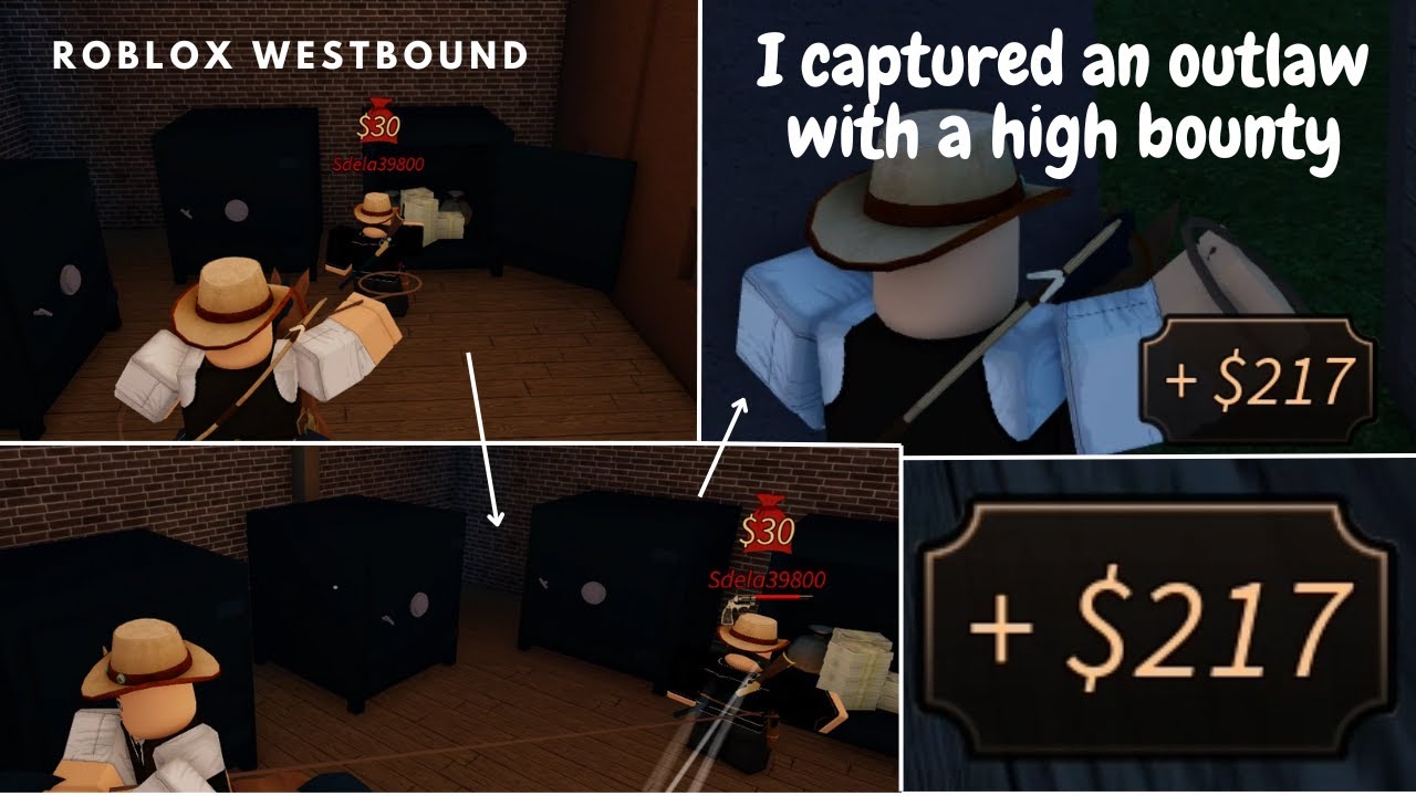 I captured an outlaw with a high bounty (Roblox Westbound) - YouTube