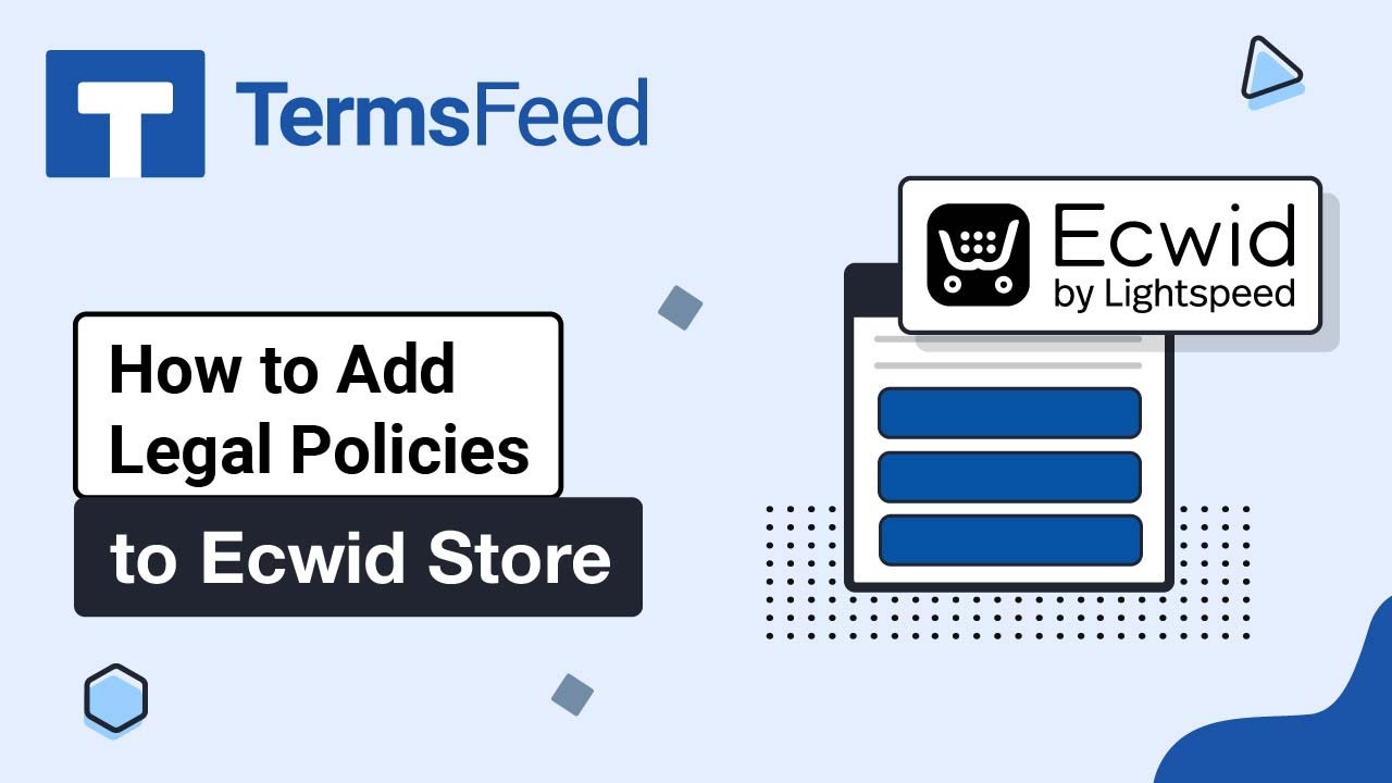 How to Add Legal Policies Pages to Ecwid - YouTube