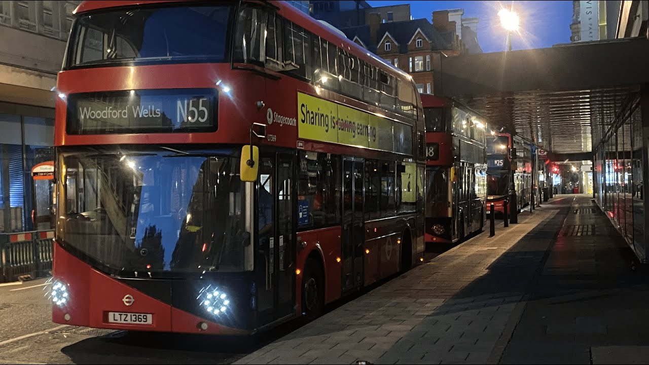 Full Route Visual | London Bus N55: Oxford Circus - Woodford Wells ...