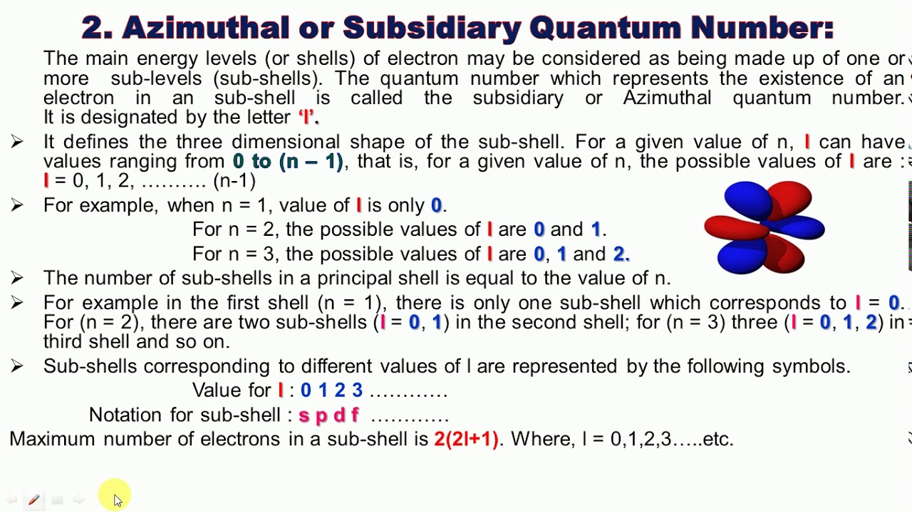 Quantum Numbers:Structure of the atom - YouTube