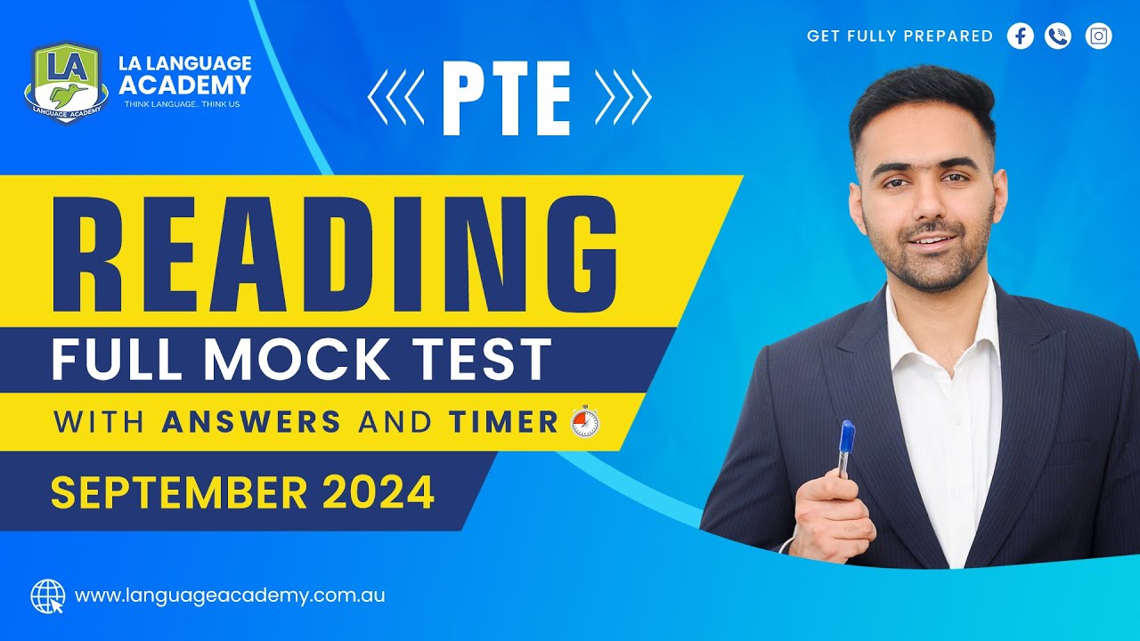 PTE Reading Full Mock Test with Answers | September 2024 | Language ...