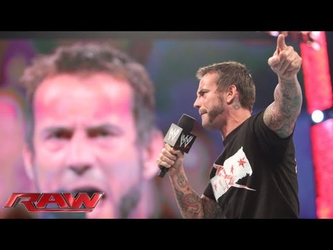 CM Punk challenges Brock Lesnar to a match at SummerSlam: Raw, July 22, 2013