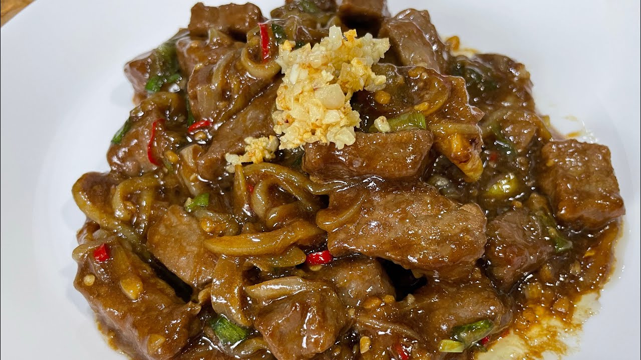 Masak Garlic Beef 🥘 | Resep Daging Sapi Saus Bawang Putih | Masakan ...