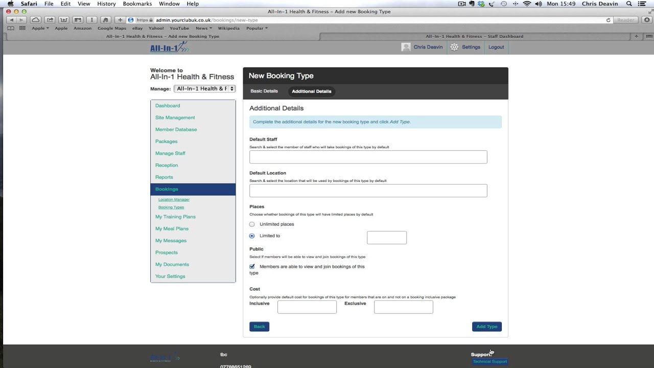 How To Use The PT Cloud Portal Step Four: Creating A Booking - YouTube