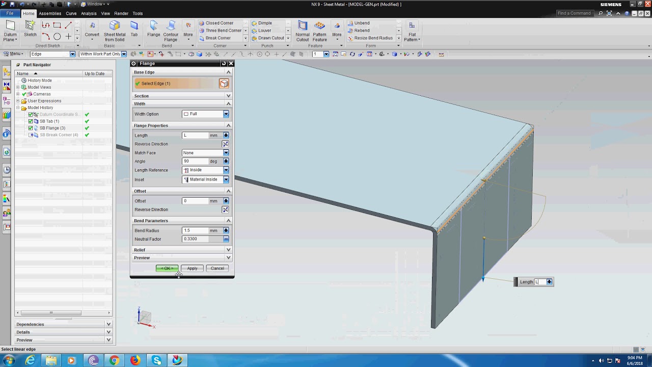 NX Part Family - YouTube