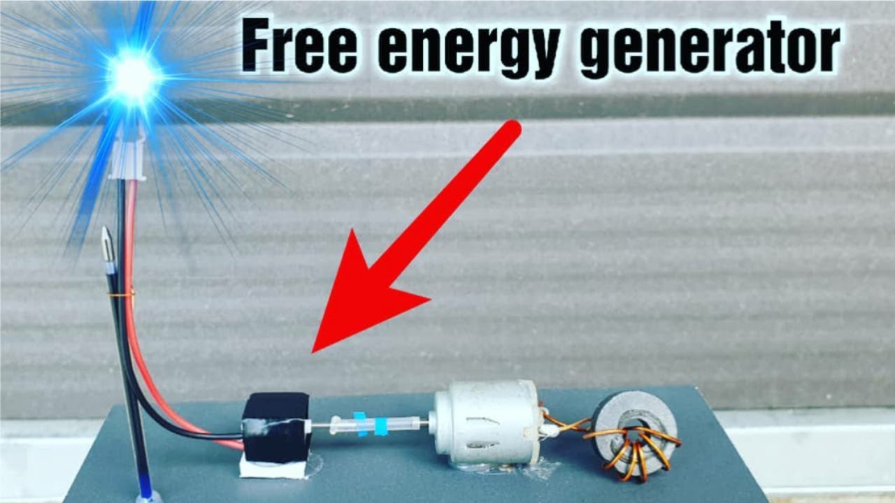 Free energy generator//school project - YouTube