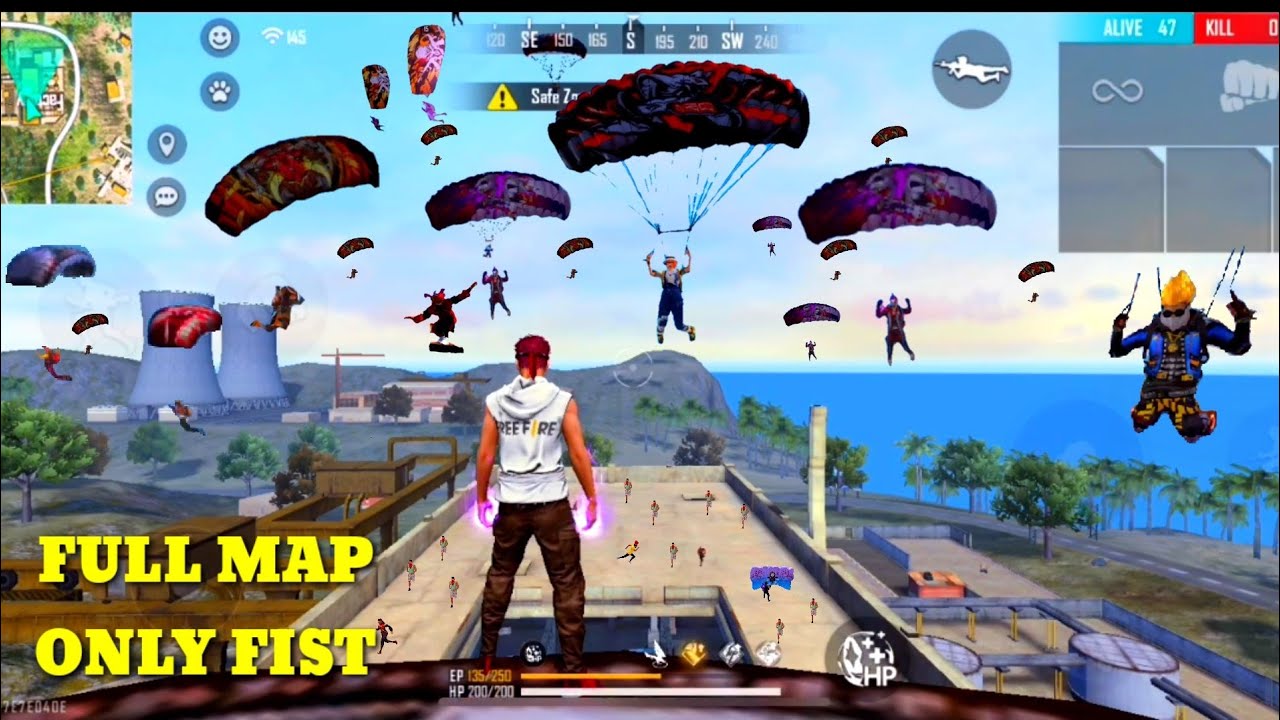 FREEFIRE FULL MAP ONLY FIST CHALLENGE 🔥 FREE FAIR FACTORY FIST FIGHT 🔥 ...