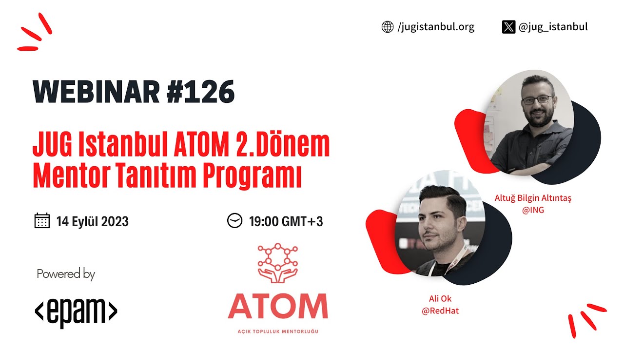 JUG Istanbul ATOM 2. Dönem Mentor Tanıtım Programı - YouTube