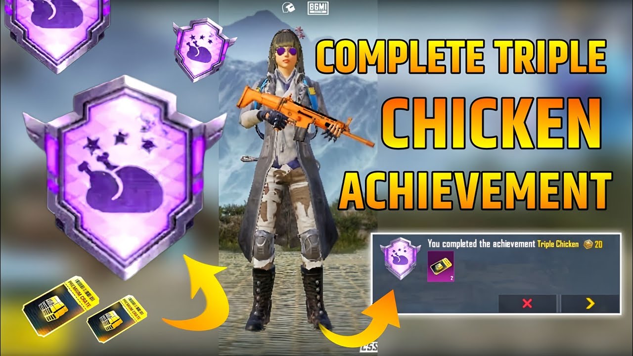 EASY WAY TO COMPLETE TRIPLE CHICKEN ACHIEVEMENT IN BGMI | HOW TO ...