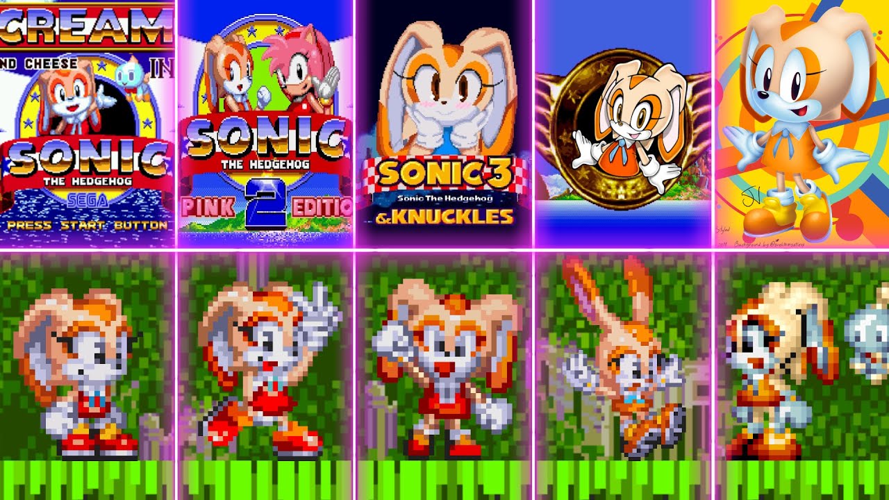 Evolution Of Cream The Rabbit Mods - Sonic Games Collection - YouTube