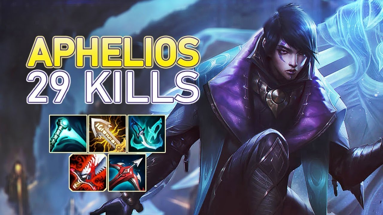 APHELIOS GAMEPLAY | TÁ TÃO FORTE QUE FIQUEI COM 29 KILLS SEM SABER ...