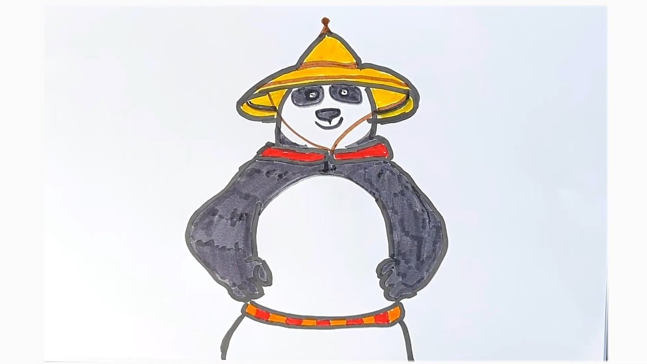How to draw Kung Fu Panda | learn to draw | Po Draw | Kong fu panda ...