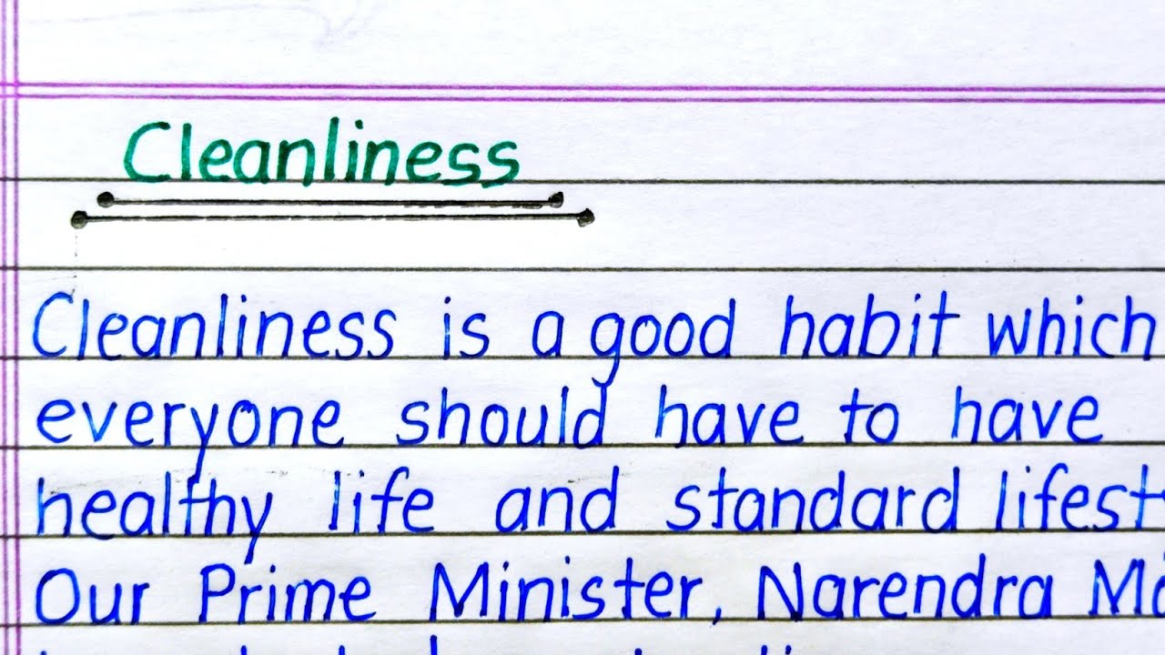 Cleanliness Essay in English || Essay on Cleanliness in English - YouTube