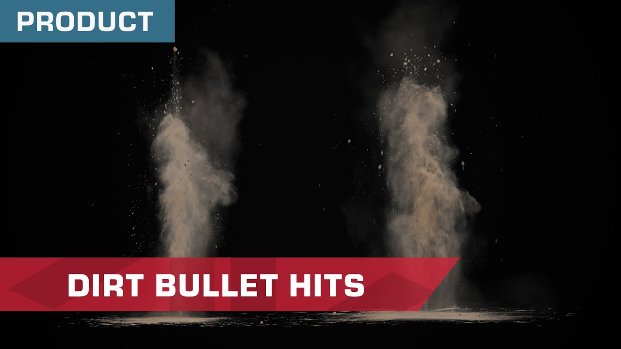 Dirt Bullet Hits Stock Footage Now Available | ActionVFX - YouTube