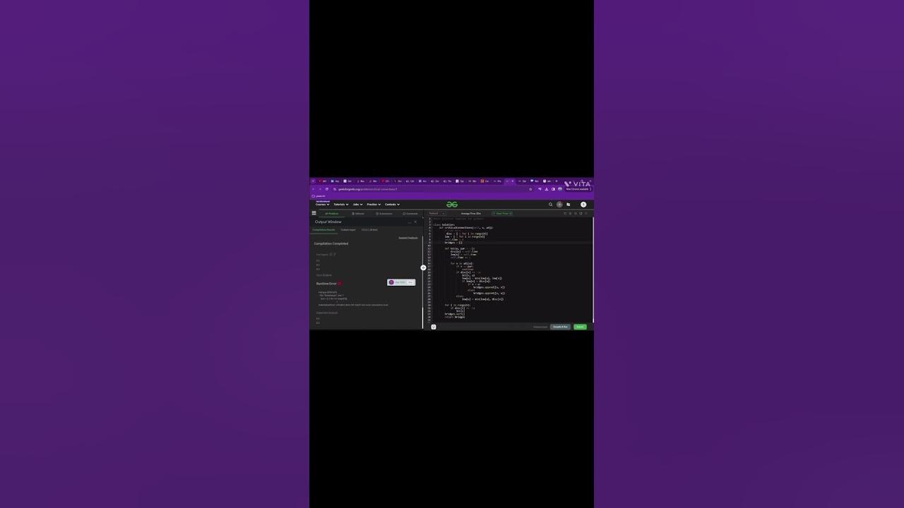 GeeksforGeeks problem of the day || Full solution || Python 3 #dsa #potd #code #like #subscribe ...