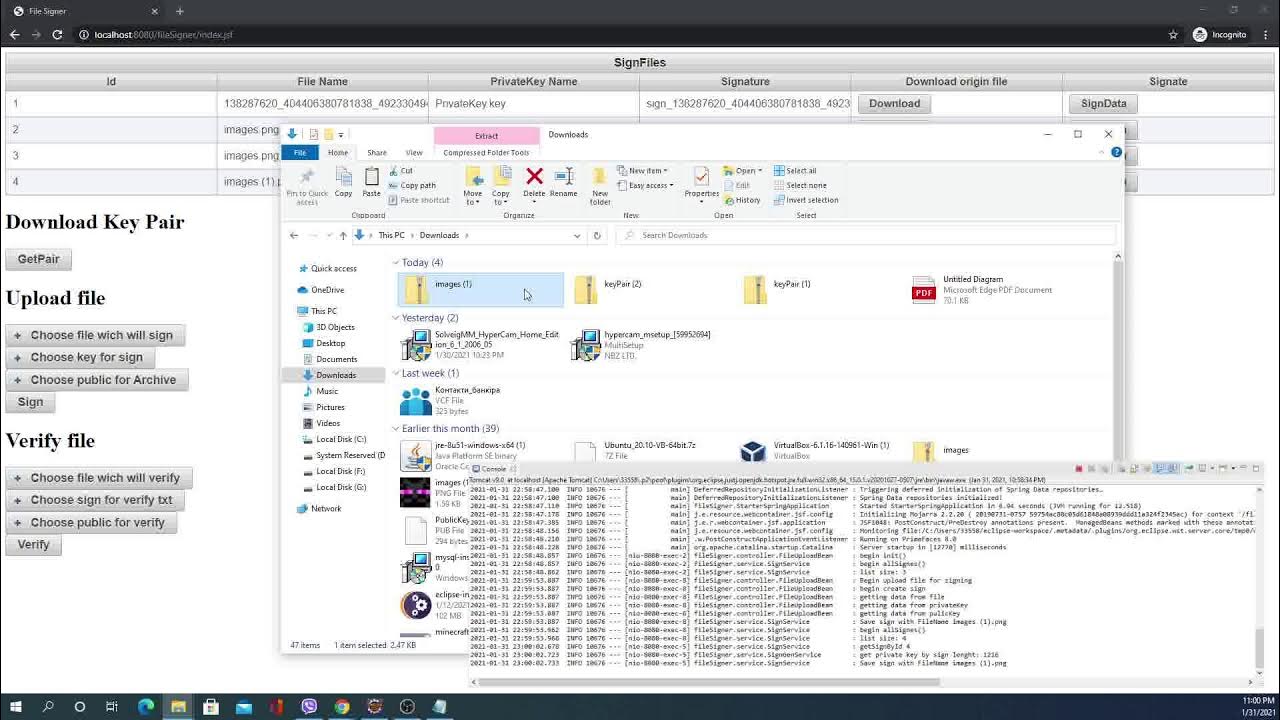 File Signer (Java Digital Signature Service Example) - YouTube