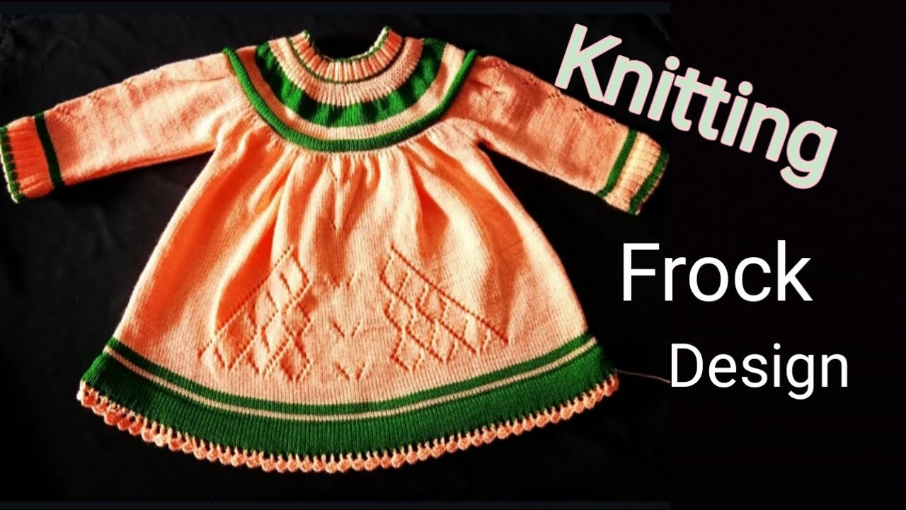 Frock Knitting Design - YouTube