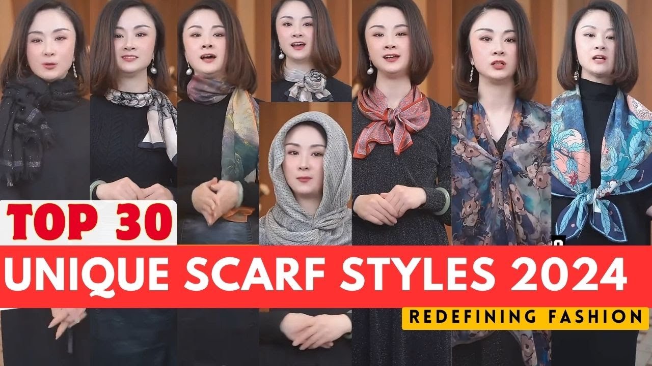 30 Unique ways to style a scarf in 2024 | Fashion scarf & frock for ...