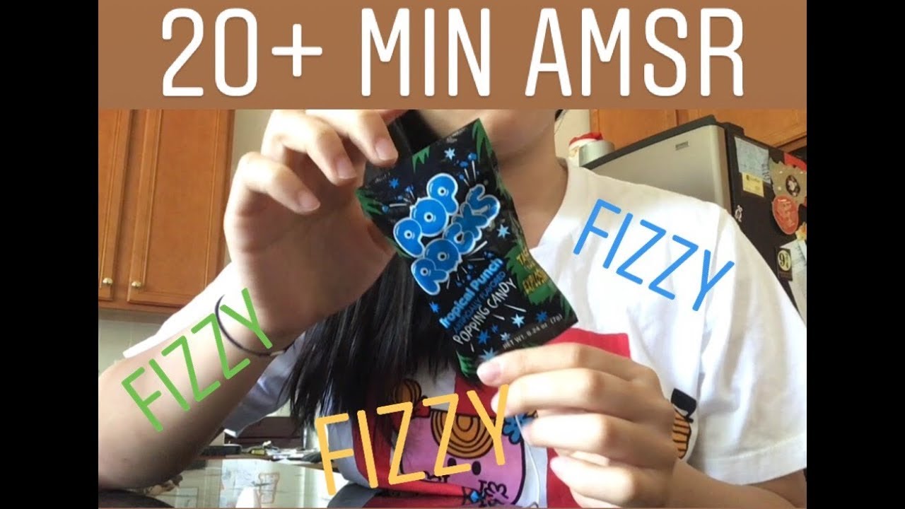 Asmr- Fizzing and Popping🥤!(Pop rocks,fizzy water,& mouth sounds) - YouTube