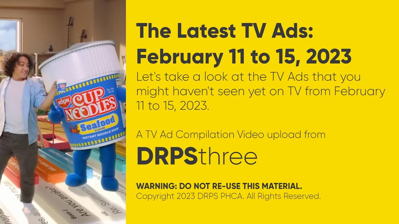 The Latest TV Ads: February 11 to 15, 2023 | DRPS Three TV Ad ...