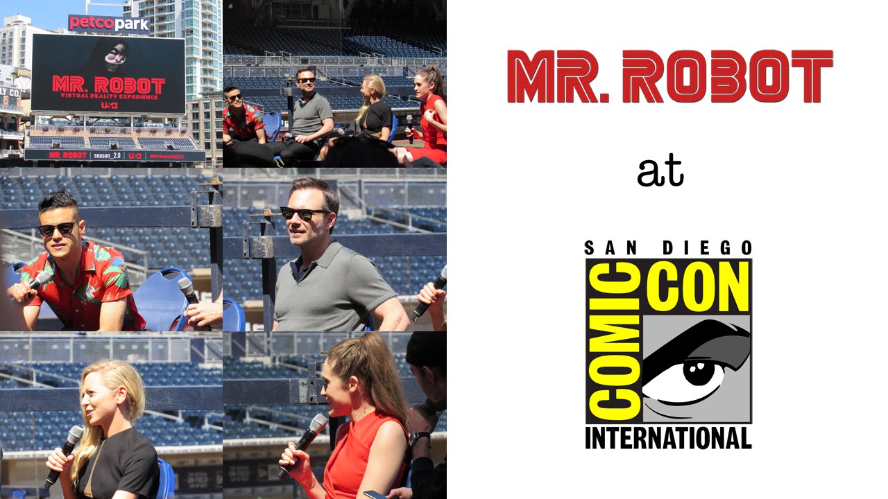 Comic-Con 2016 // MR ROBOT CAST AT PETCO PARK + OFFSITE LOCATION - YouTube