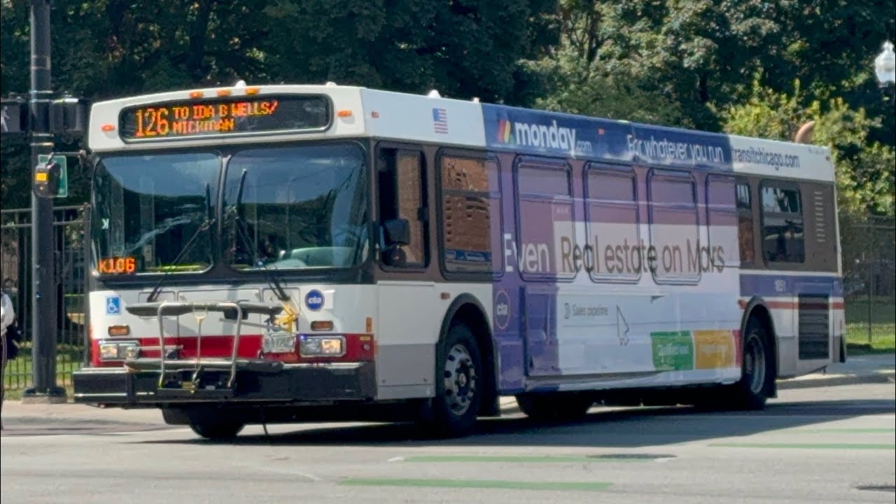 CTA 2008 New Flyer D40LF Bus 1851 On Rt 126 Jackson - YouTube