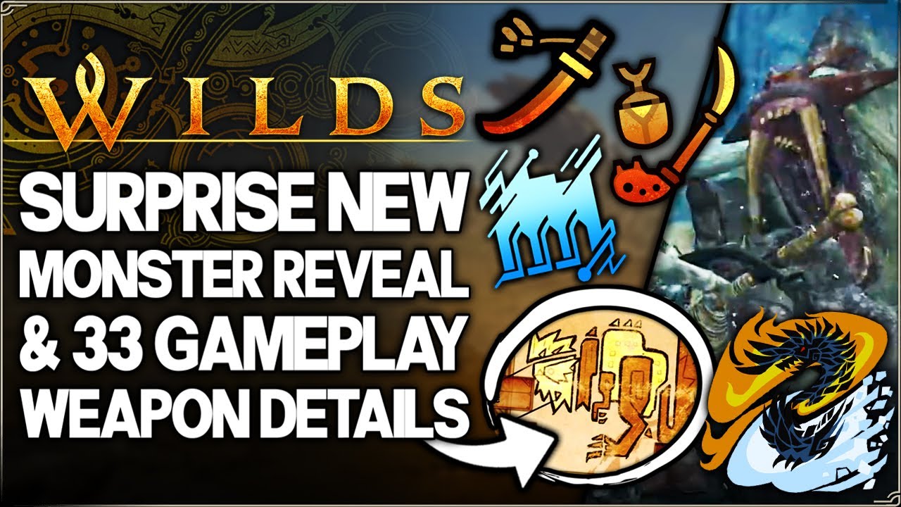 Monster Hunter Wilds - MORE New Monster Reveals, Weapon Changes & 33 ...
