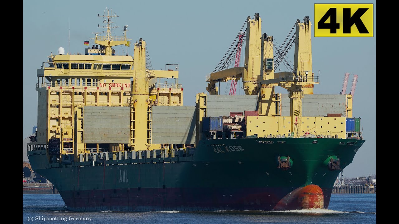AAL KOBE - Shipspotting Germany 🇩🇪 IMO 9498444 - River Weser near City ...