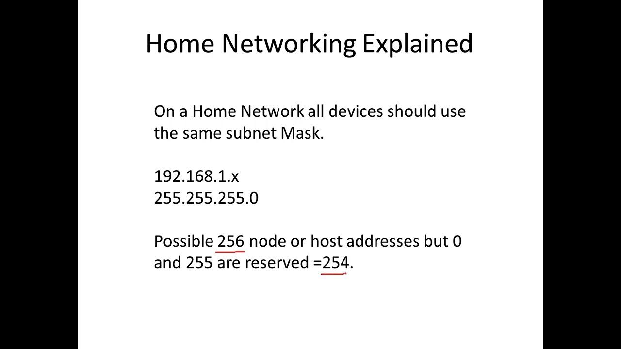 Home Network IP Addresses - YouTube