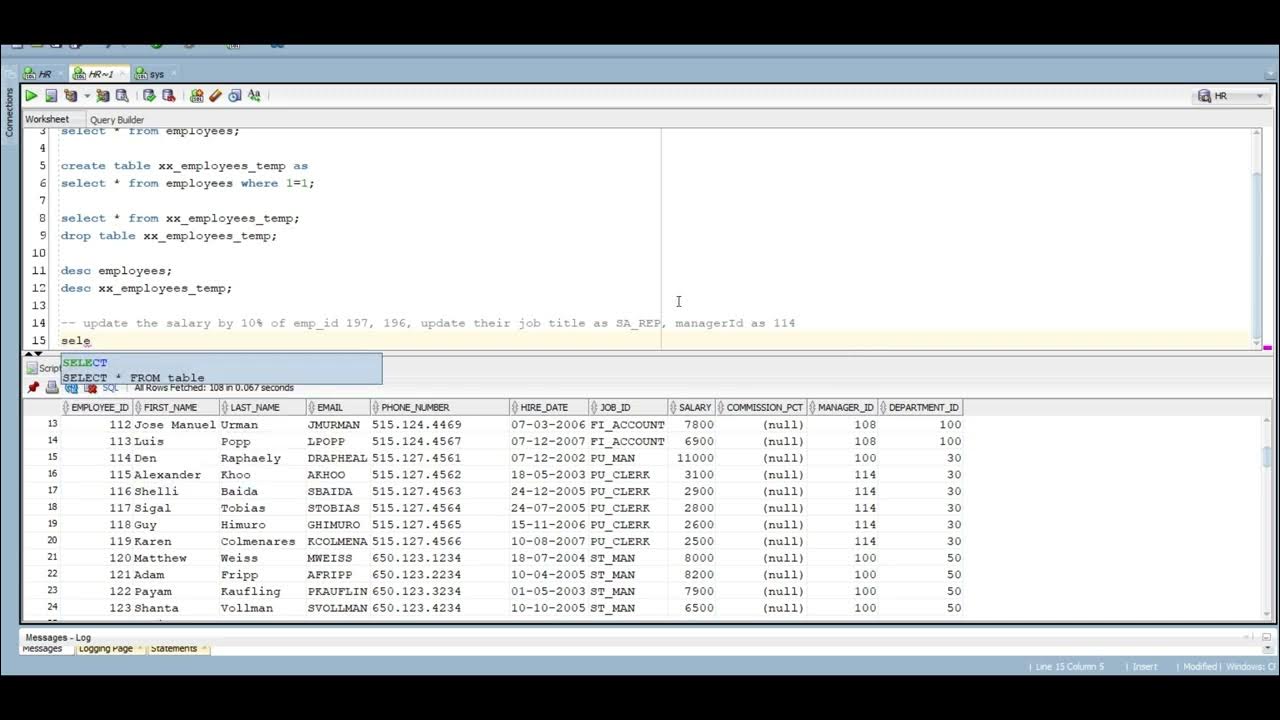 simple way to create temporary table in oracle sql # ...