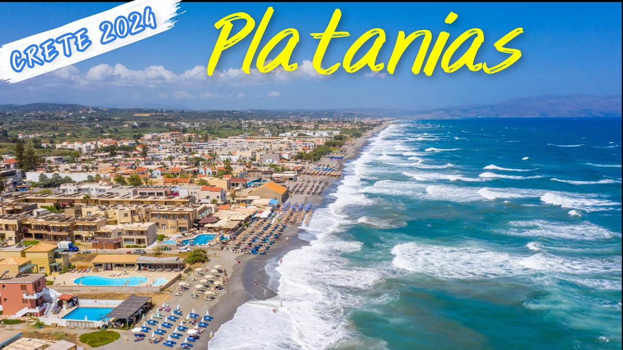 Platanias Chania Crete Greece 4K - YouTube