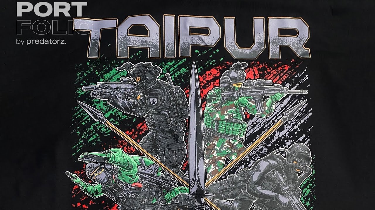 Real pict T-Shirt TAIPUR "CEPAT TEPAT TUNTAS" - YouTube