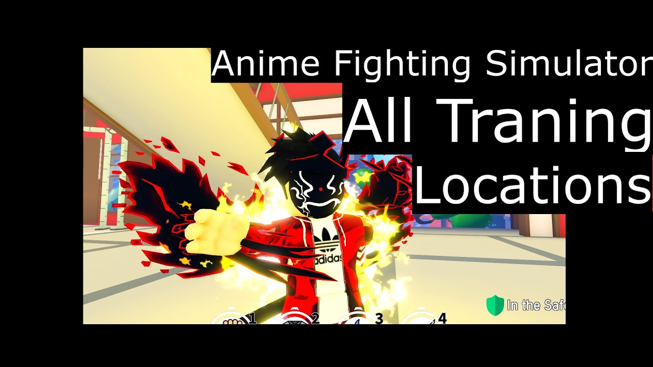 Anime fighting simulator all training locations - YouTube