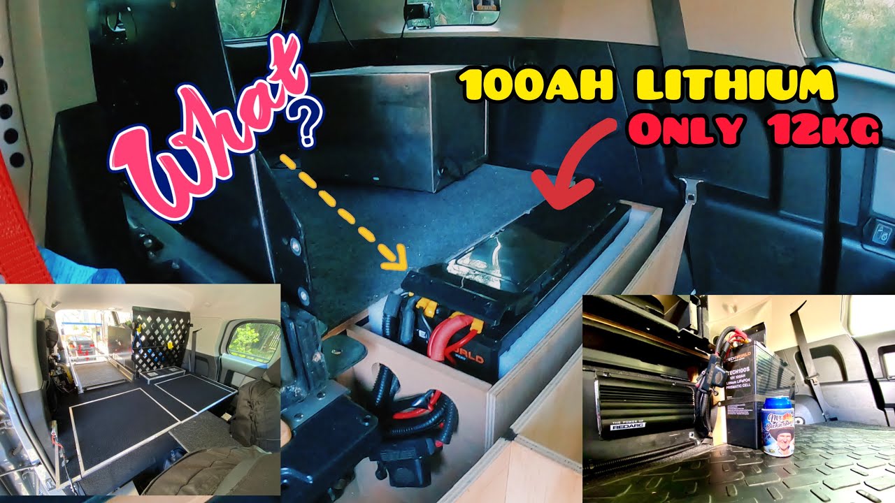 Itechworld lithium battery installation in fj cruiser - YouTube