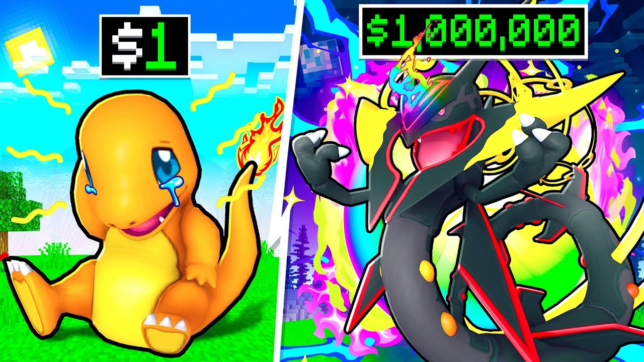 $1 vs $1,000,000 MEGA POKEMON In Minecraft PIXELMON! - YouTube
