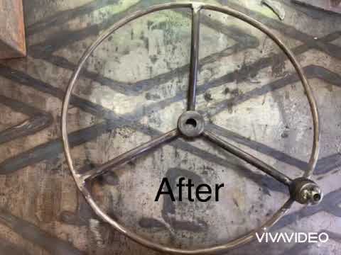 Tractor steering wheel repair - YouTube