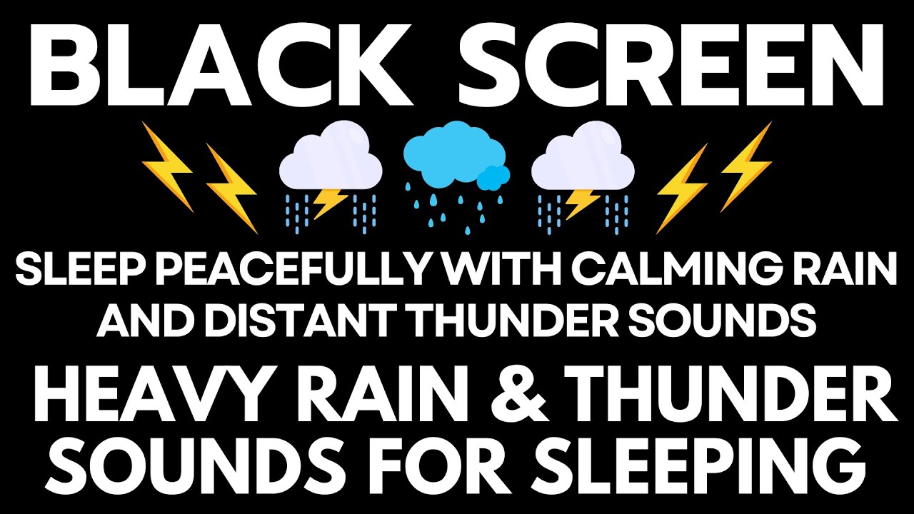 Sleep Peacefully with Calming Rain and Distant Thunder Sounds | Beat Insomnia - No Ads - YouTube