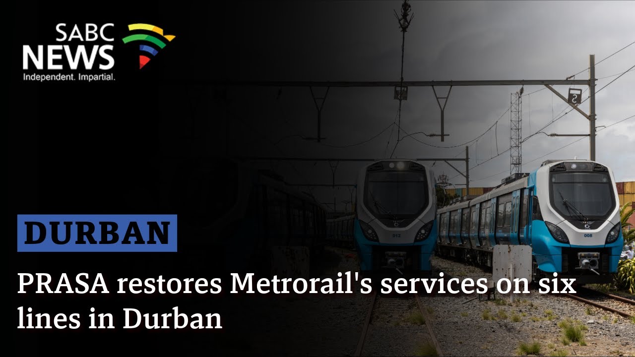 PRASA restores Metrorail's services on six lines in Durban - YouTube
