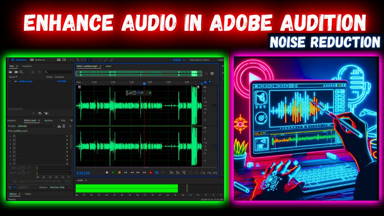 adobe audition noise reduction | how to enhance audio quality in adobe ...