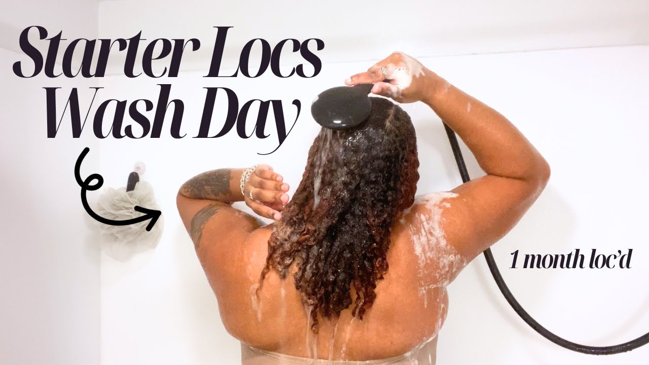 HOW TO: Wash your STARTER LOCS | Easy Wash Day Routine & Removing Build ...
