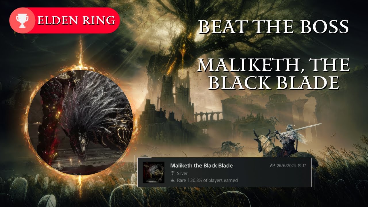 Elden Ring: Beat the Boss! Maliketh the Black Blade - YouTube