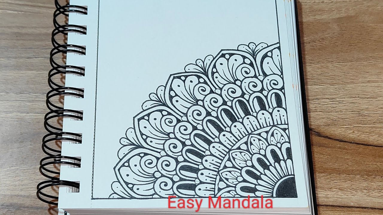 Quarter Mandala Art For Beginners | @Easy_Mandala59 - YouTube