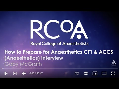 How to Prepare for an Anaesthetics CT1 & ACCS (Anaesthetics) Interview ...