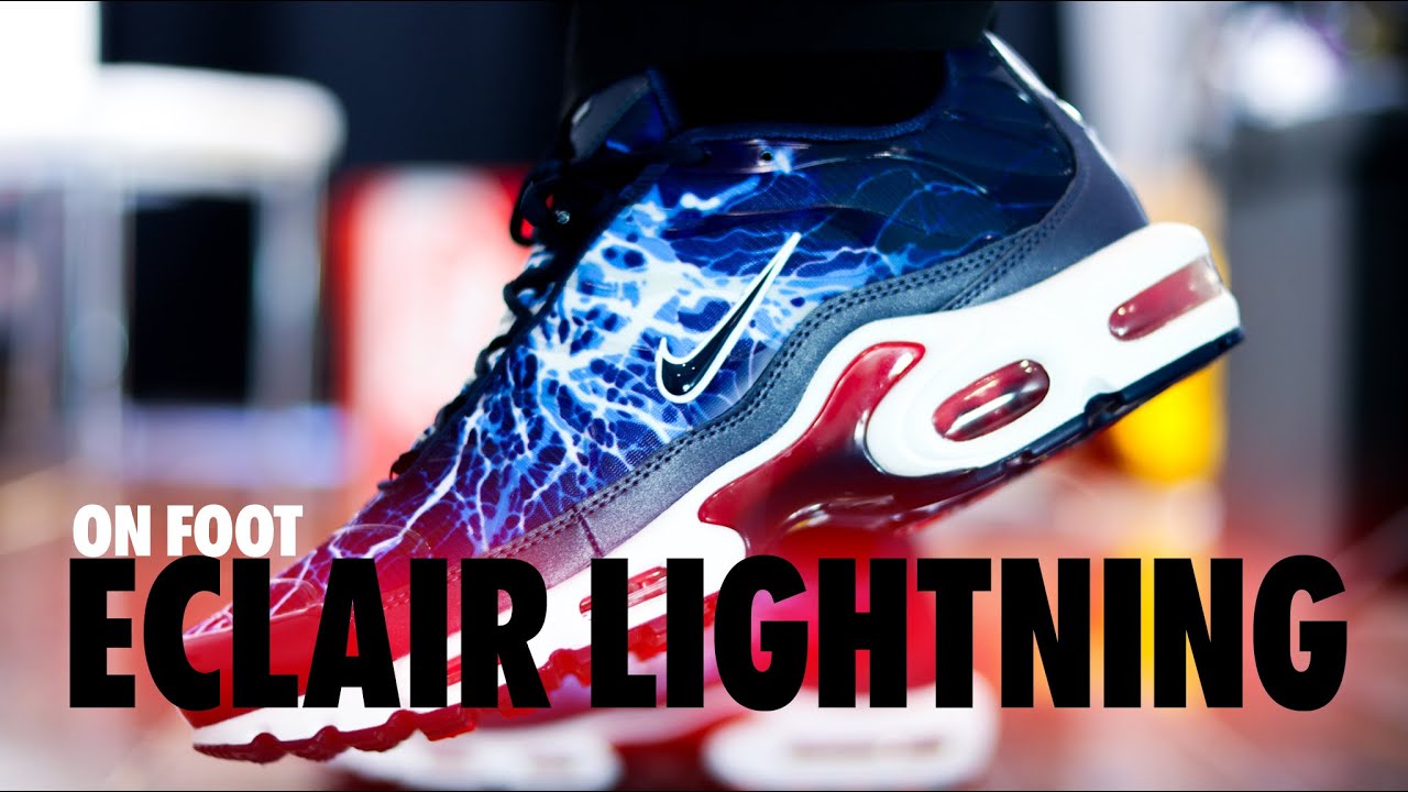 ON FOOT! Nike Air Max Plus TN Eclair Lightning 🌩 Midnight Navy Salsa ...