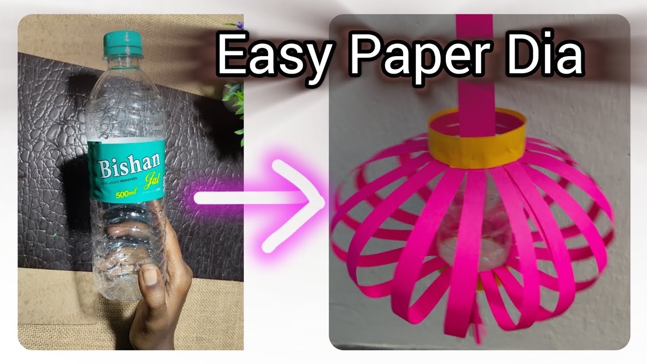 Easy Paper Dia l Diwali Special Craft l Handmade Dia l Diy l - YouTube