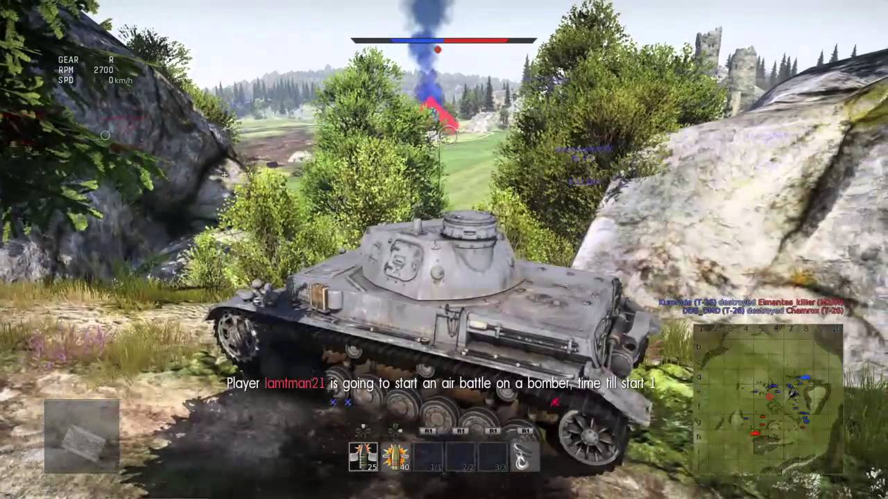 War Thunder (PS4) Tank Sniper (13 kills one tank) - YouTube