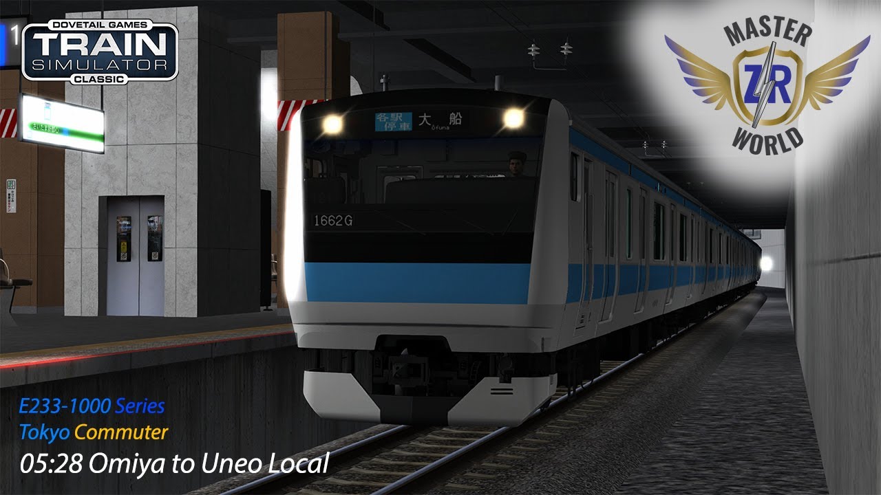 05:28 Omiya to Ueno Local - Tokyo Commuter - E233-1000 Series - Train Simulator Classic - YouTube