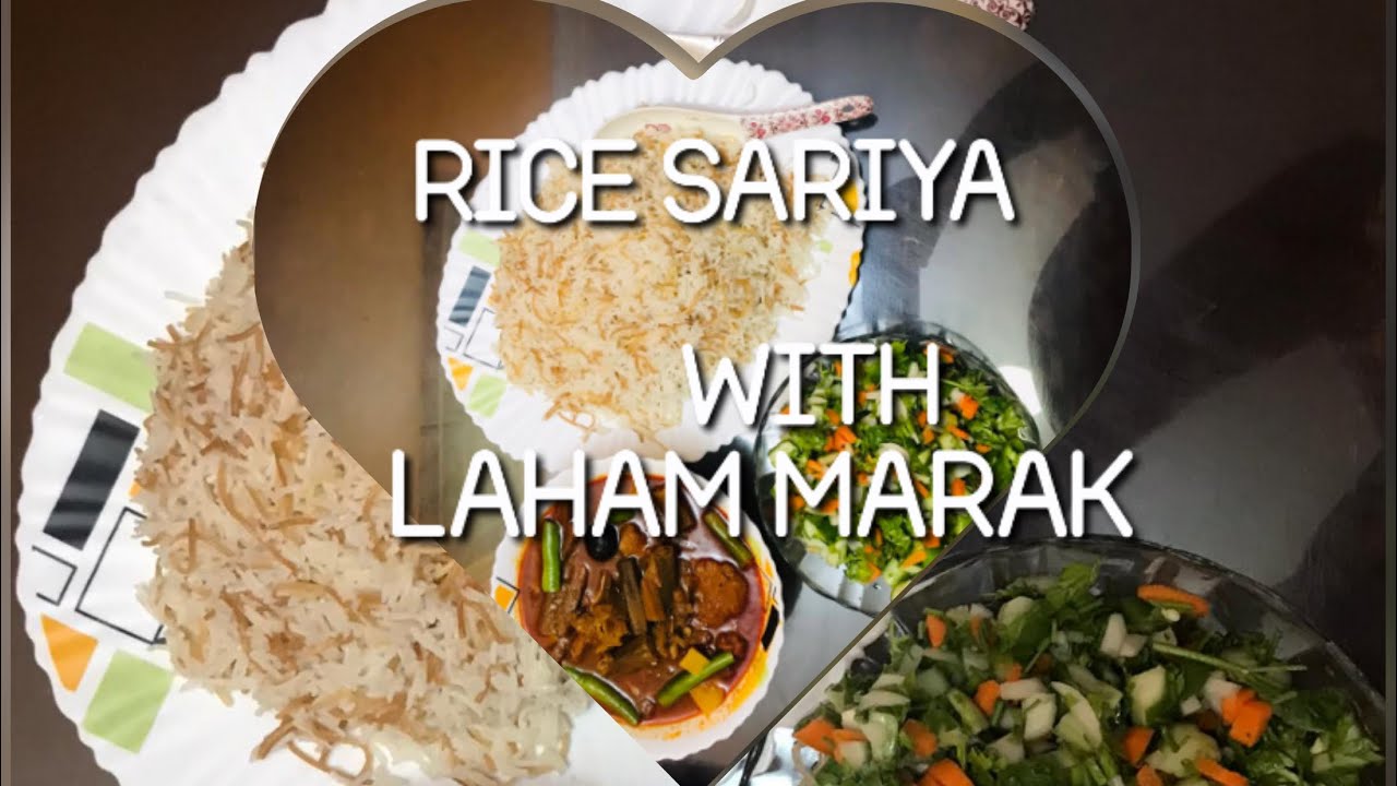 Rice sariya with Laham marak Arabic dish/ subscribe/Noora’s kitchen ...